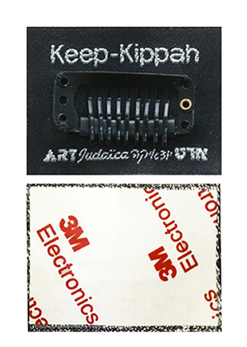 Kippah Clips with Sticker - YourHolyLandStore