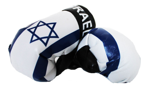 Mini Boxing Gloves - Flag of Israel - YourHolyLandStore