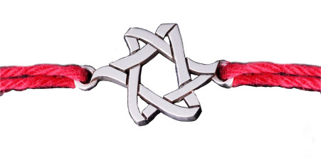 Authentic Kabbalah Red String with Star of David - YourHolyLandStore