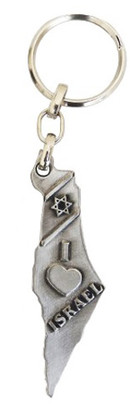 Map of Israel Key Chain - YourHolyLandStore