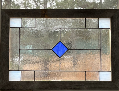 Clear Textured Stained Glass Panel - Swanky Glass
