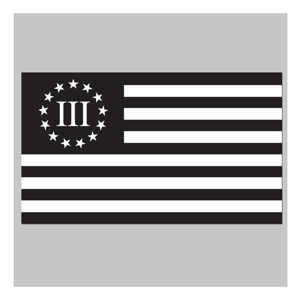 3 Percenter Flag Sticker