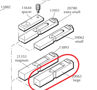 LARGE POWDER BAR FOR 550B - Vancouver Island Action Shooting Supplies