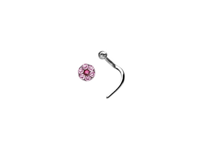Pink Daisy Nose Stud S/S/S - Australian Piercing Systems (APS)