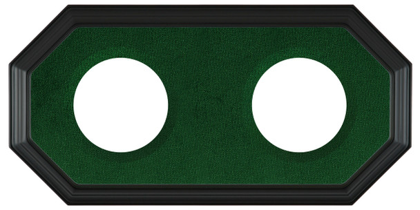 double octagon plate frame Octagon - Matte Black |Victorian Frames