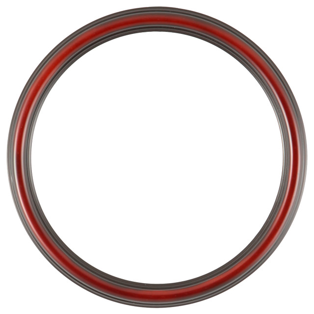 Saratoga Round Picture Frame - Rosewood |Victorian Frames