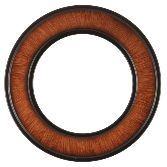 Montreal Round Picture Frame - Vintage Walnut |Victorian Frames
