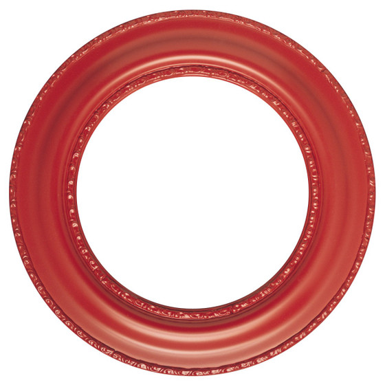 Somerset Round Picture Frame - Holiday Red |Victorian Frames