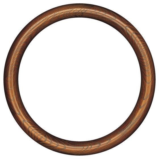 Sydney Round Picture Frame - Toasted Oak |Victorian Frames