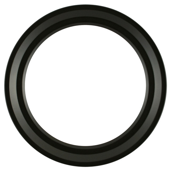 Newport Round Picture Frame - Matte Black |Victorian Frames