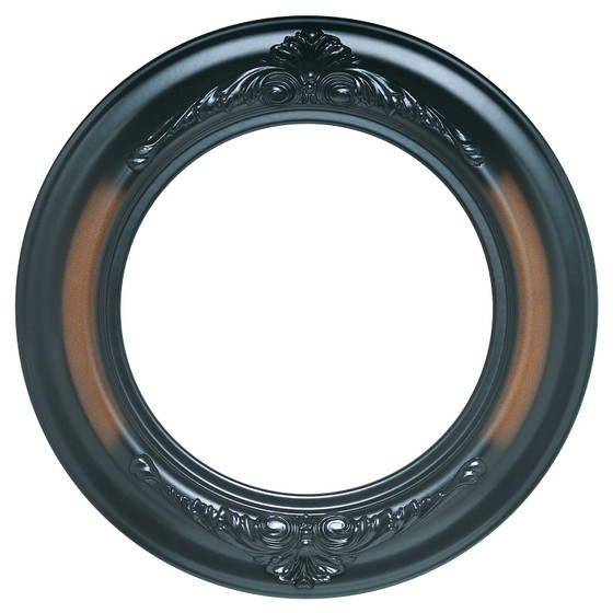Winchester Round Picture Frame - Walnut |Victorian Frames