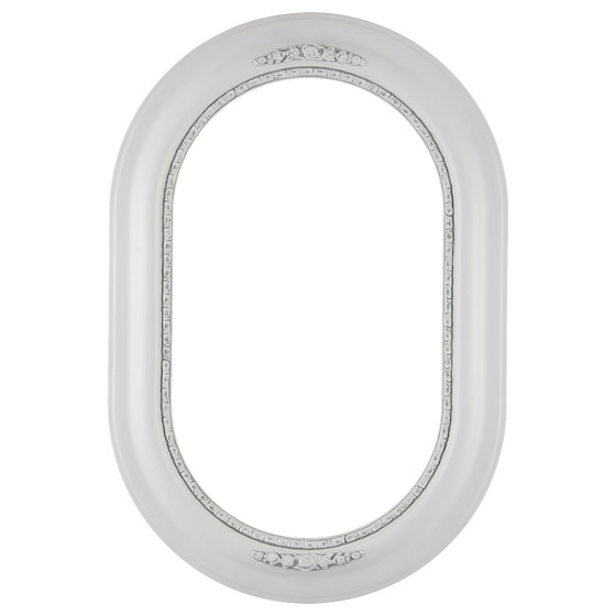 Boston Oblong Picture Frame - Linen White |Victorian Frames