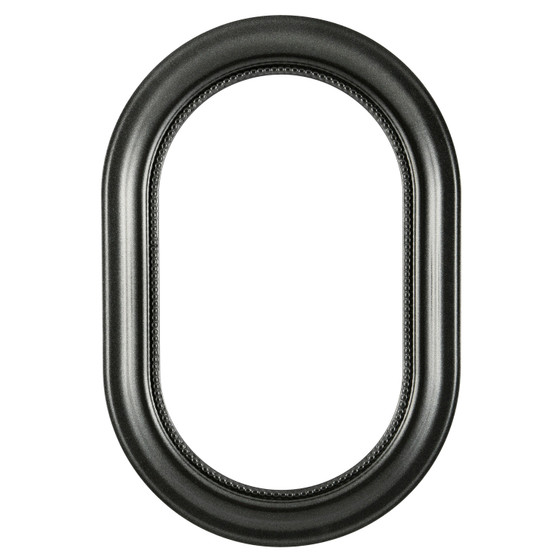 Heritage Oblong Picture Frame - Black Silver |Victorian Frames