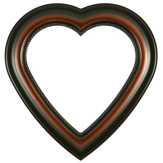 Heritage Heart Picture Frame - Walnut |Victorian Frames