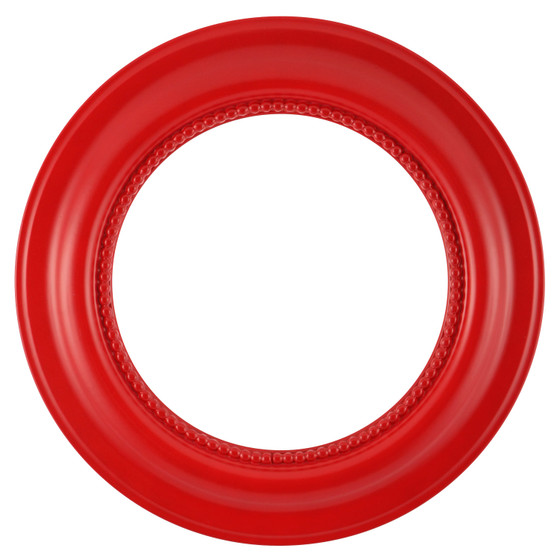 Heritage Round Picture Frame - Holiday Red |Victorian Frames
