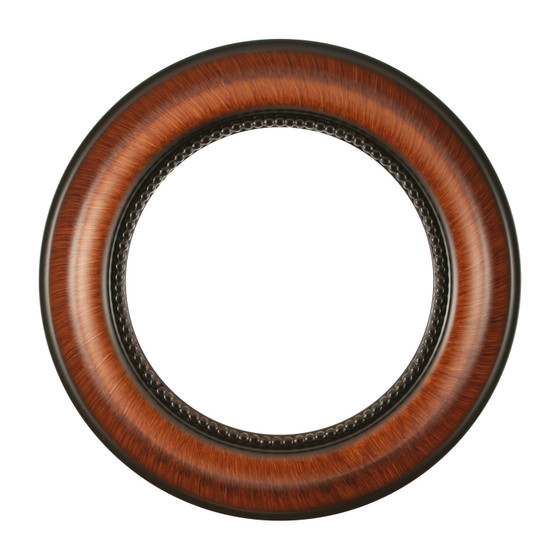 Heritage Round Picture Frame - Vintage Walnut |Victorian Frames