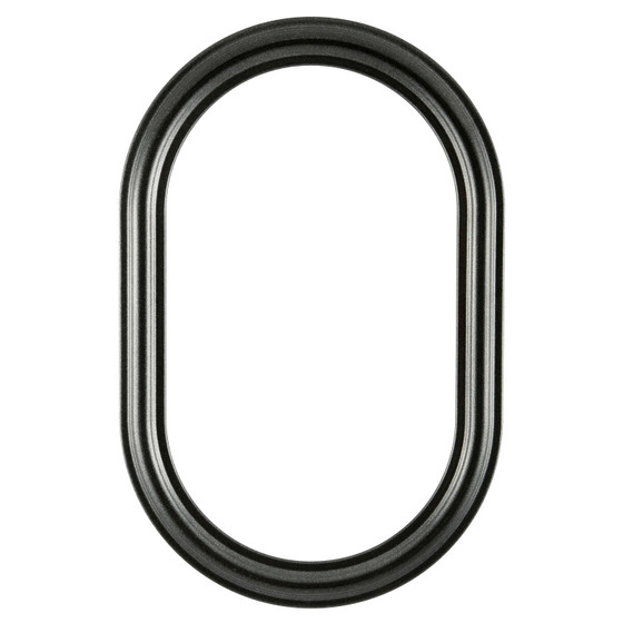 Philadelphia Oblong Picture Frame - Black Silver |Victorian Frames