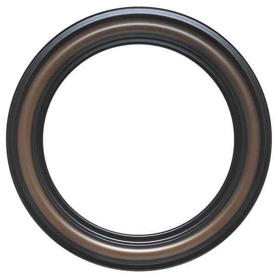 Philadelphia Round Picture Frame - Walnut |Victorian Frames