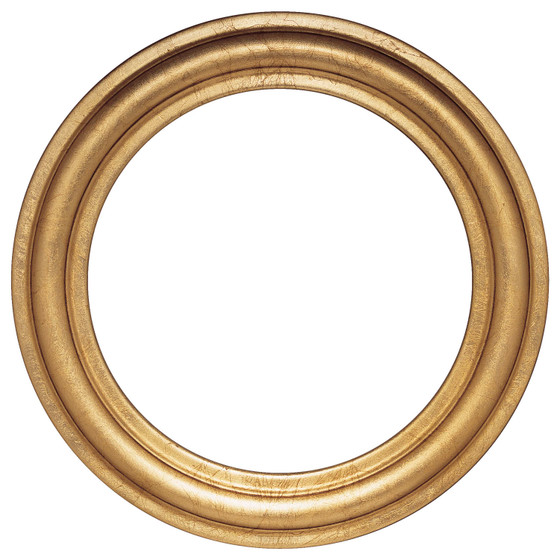 Philadelphia Round Picture Frame - Gold Leaf |Victorian Frames
