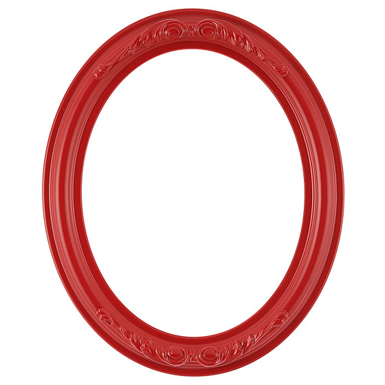 Florence Oval Picture Frame - Holiday Red |Victorian Frames
