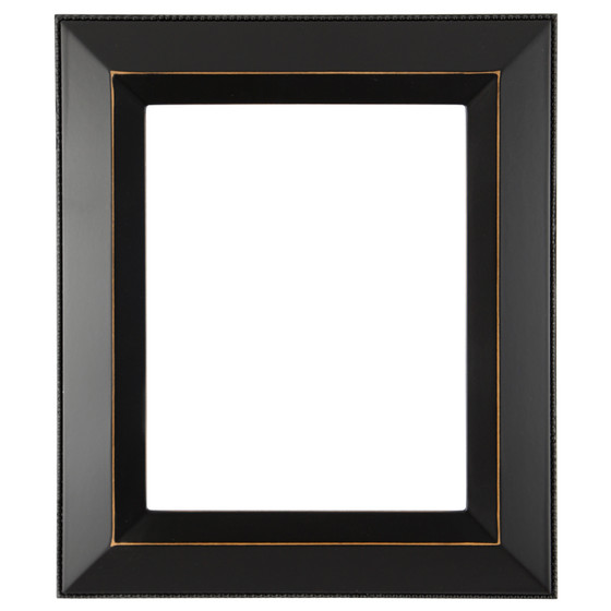 Lombardia Rectangle Picture Frame - Rubbed Black |Victorian Frames