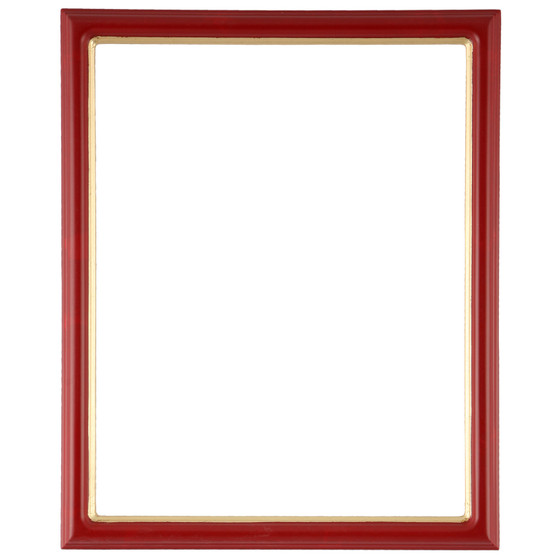 Hamilton Rectangle Picture Frame - Holiday Red - Gold Lip