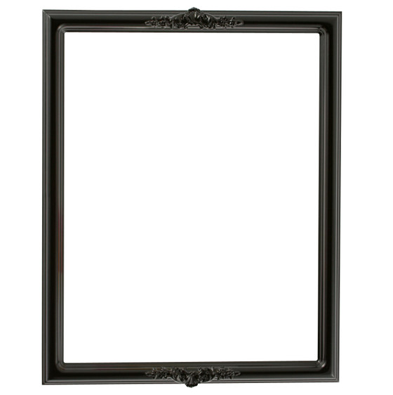 Contessa Rectangle Picture Frame - Gloss Black |Victorian Frames
