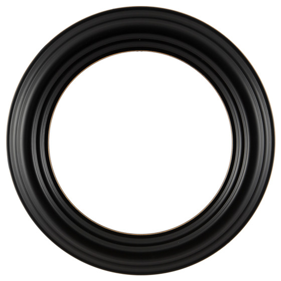 Regalia Round Picture Frame - Rubbed Black |Victorian Frames