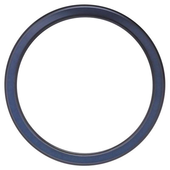 Toronto Round Picture Frame - Royal Blue |Victorian Frames