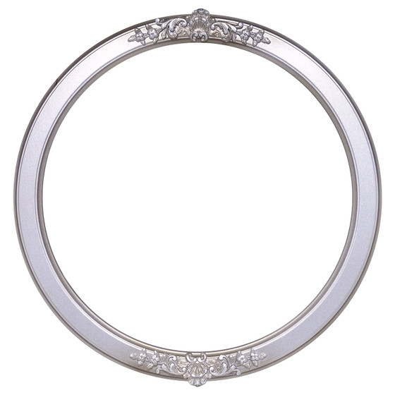 Athena Round Picture Frame - Silver Shade |Victorian Frames