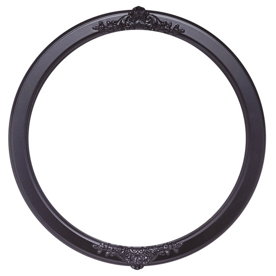 Athena Round Picture Frame - Matte Black |Victorian Frames