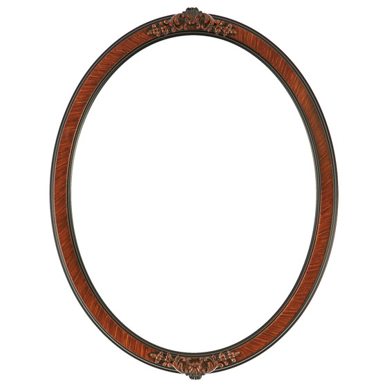 Athena Oval Picture Frame - Vintage Walnut |Victorian Frames