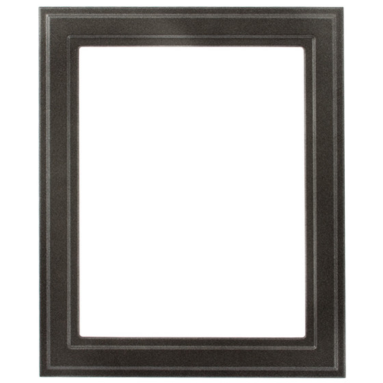 Wright Rectangle Picture Frame - Black Silver |Victorian Frames