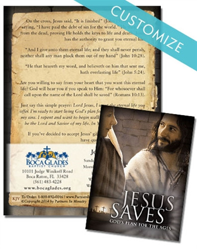 Jesus Saves Brochure - Custom