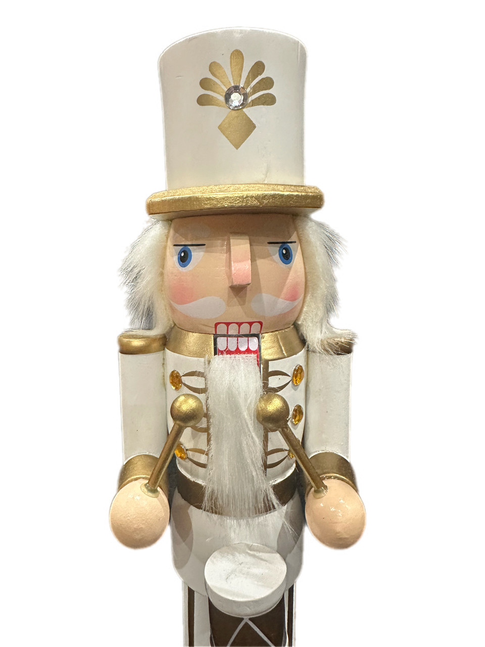 Nutcracker - Traditional GOLD DRUM 38cm - Bristlebrush Designs