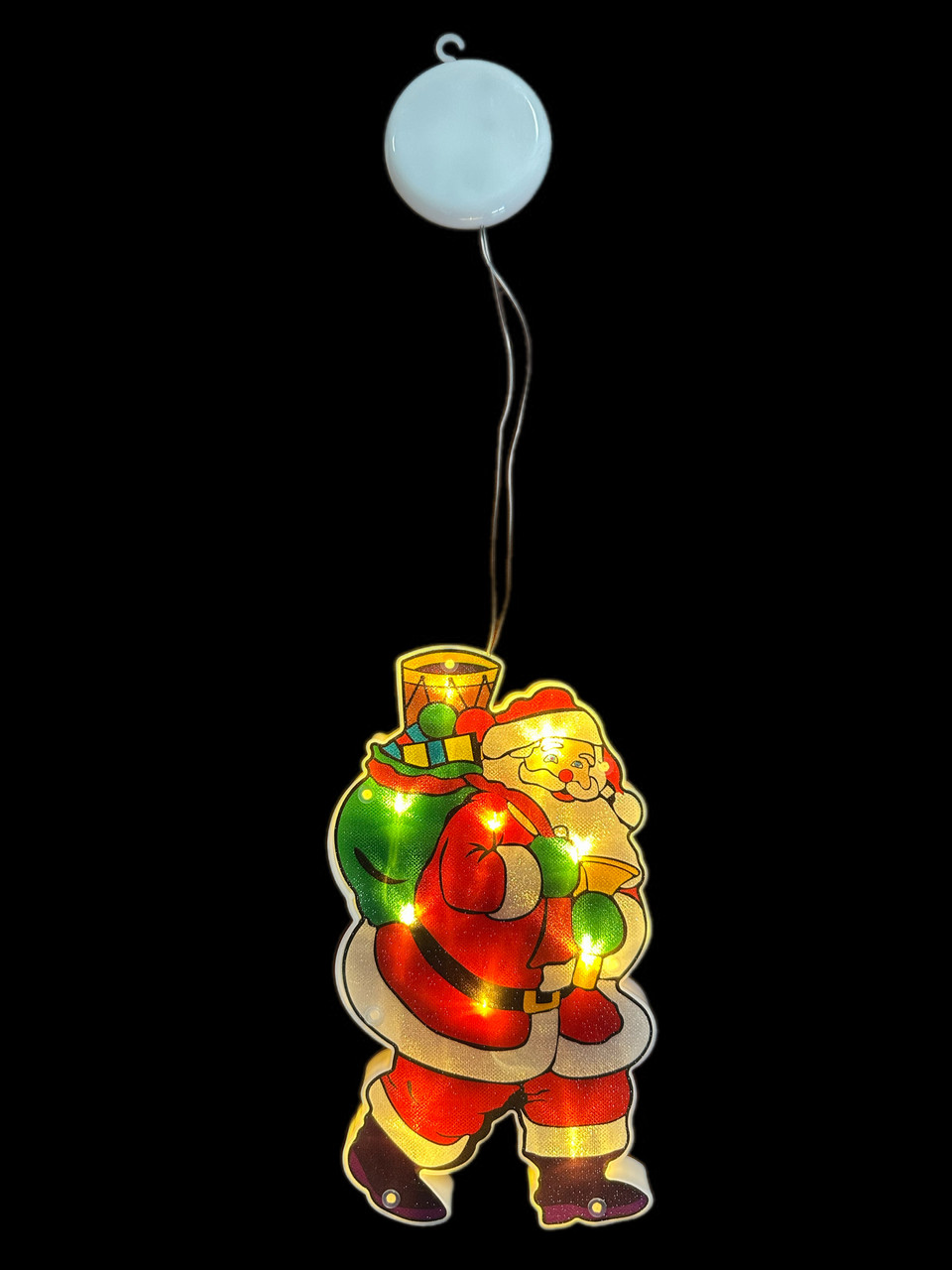 Christmas Window Light - SANTA 20cm - Bristlebrush Designs