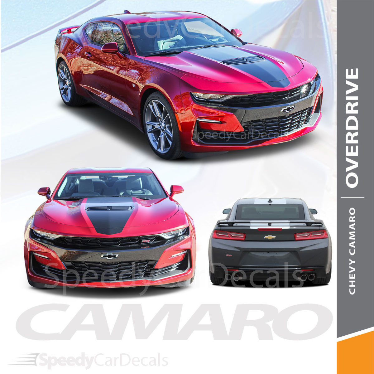 Chevy Camaro SS Stripes OVERDRIVE 19 Rally Decals Vinyl Graphics 2019 ...