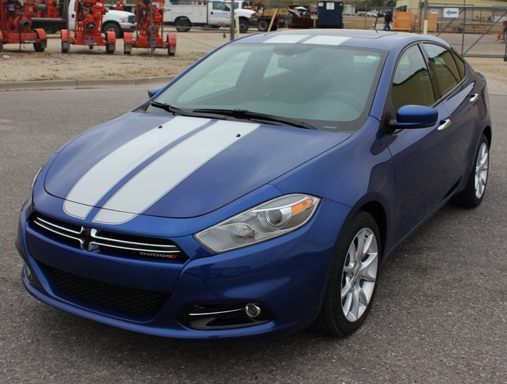 2013-2016 Dodge Dart Rallye Offset Stripes DARTING E RALLY Premium Auto ...