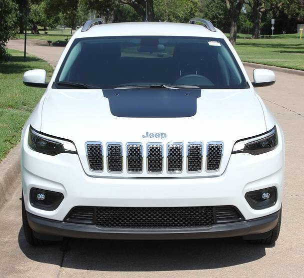 T-HAWK : 2018-2020 Jeep Cherokee Trailhawk Center Hood Blackout Vinyl ...