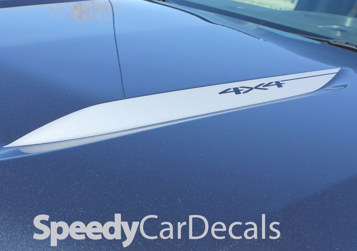 2017 Chevy Silverado Hood Decals LATERAL SPIKES 3M 2016-2018 Premium ...