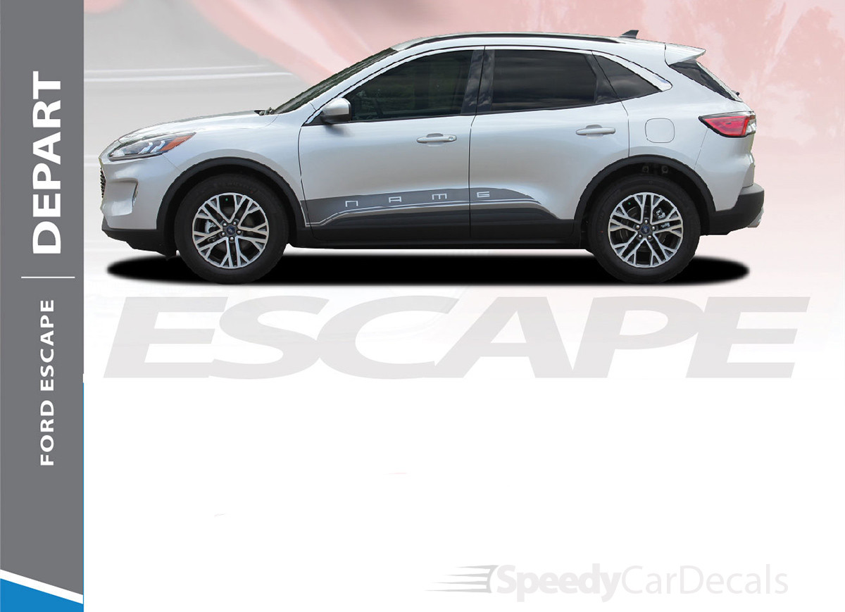 Ford Escape Upper Body Stripe Decals RUNAROUND 2013-2017