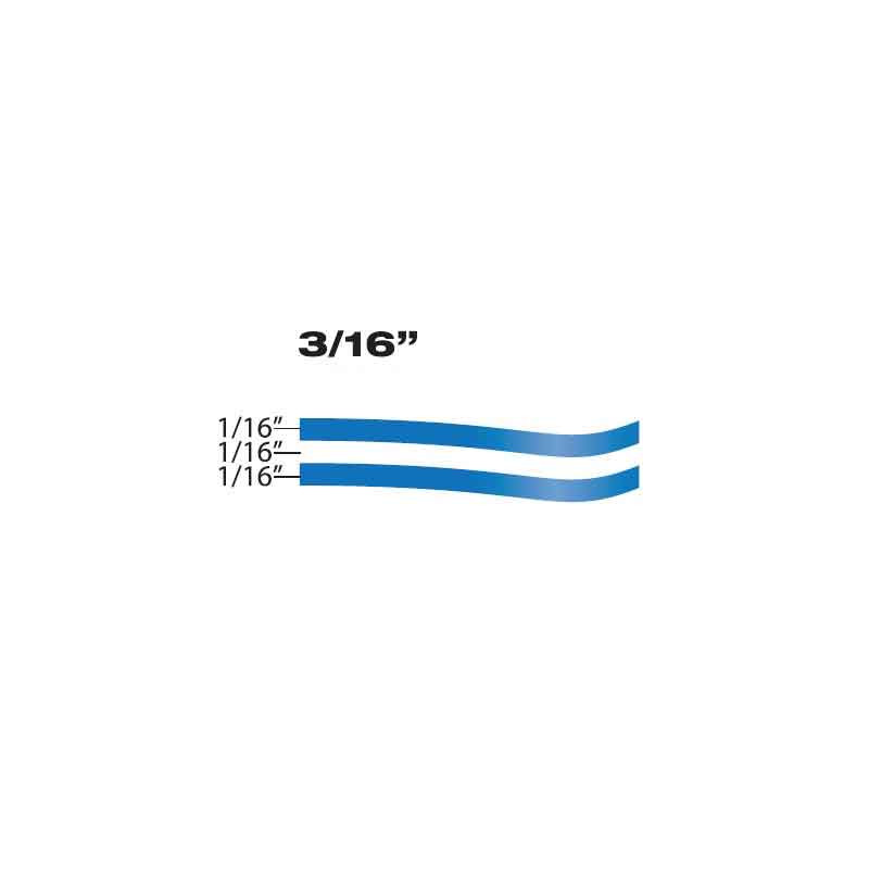 Auto Pinstripes, Solid Color Roll Pin Stripes, Wide Stripe Rolls