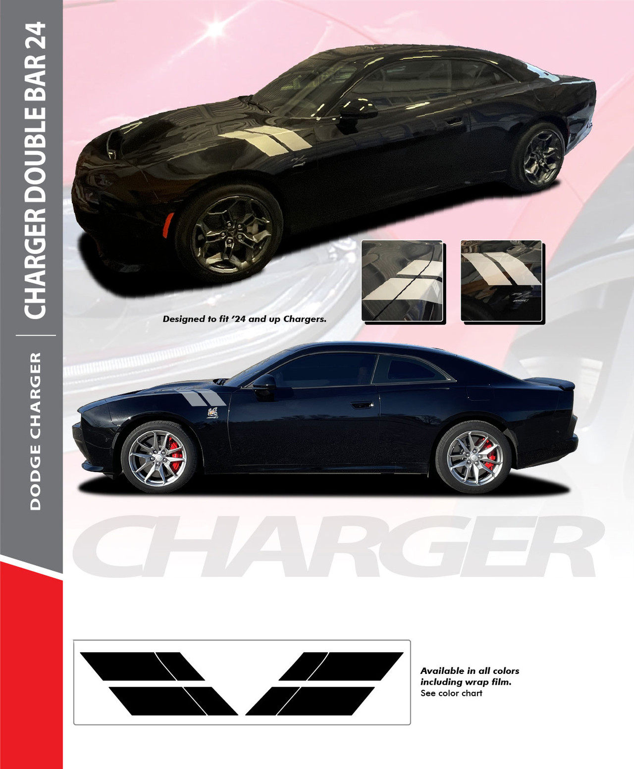 Dodge Charger Stripe Kits by Style | Charger Decals | Charger Graphics ...