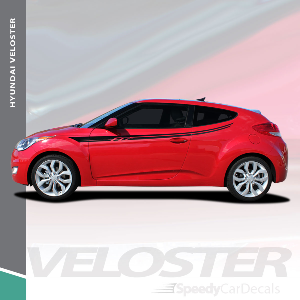 Hyundai Veloster Upper Body Stripe Decals RUSH 3M 2011-2018 Premium ...