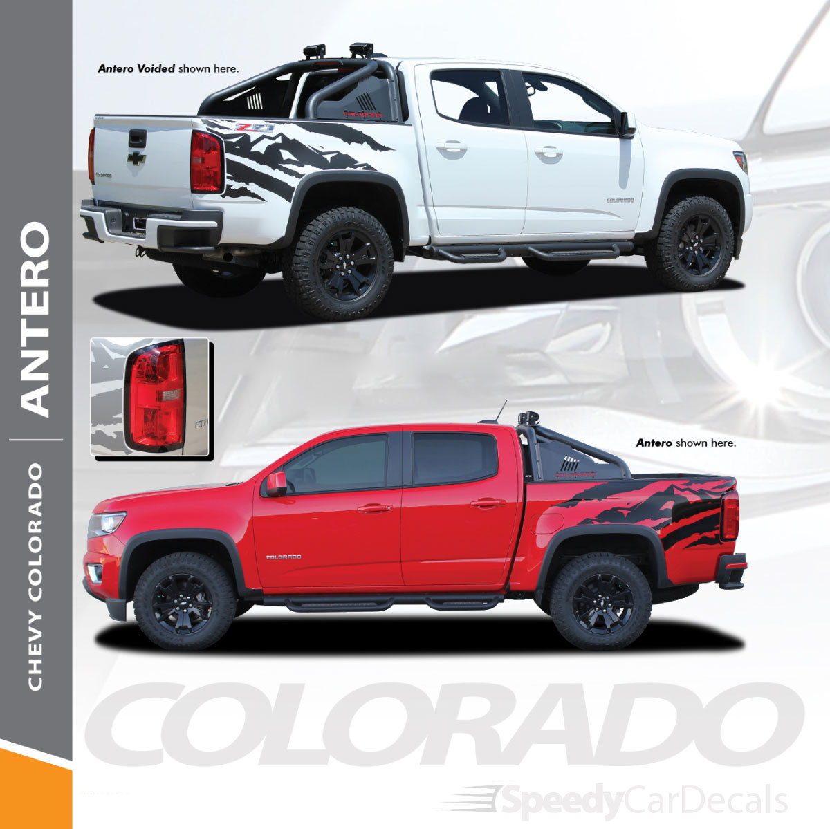 GMC Canyon Side Stripe Decals ANTERO 2015-2019 2020