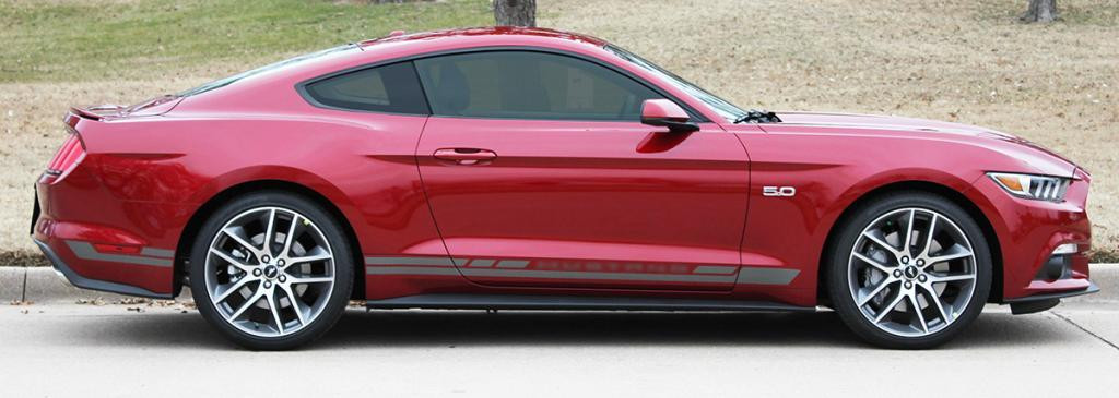 Ford Mustang Slim Racing Stripes Decals STALLION SLIM 2015-2017 Premium ...