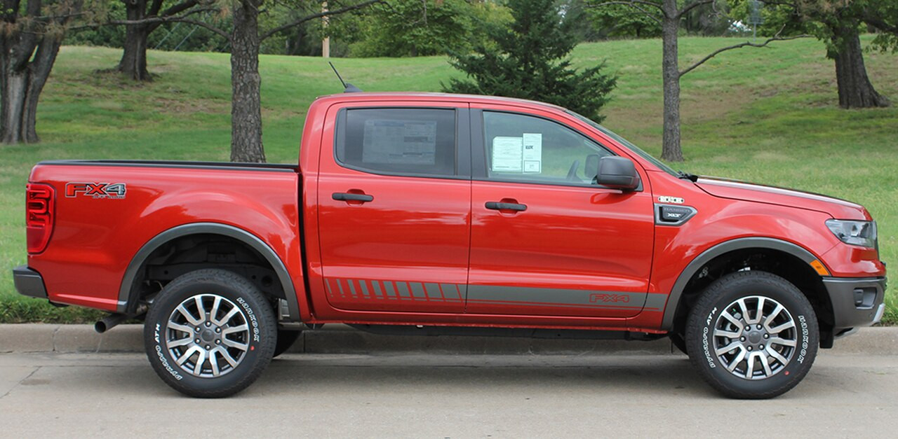 2019 2020 2021 2022 Ford Ranger Stripes Side Body Line Door Decals ...