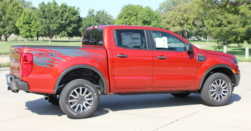2019 2020 2021 2022 2023 2024 Ford Ranger Stripes Side Body Line Door ...