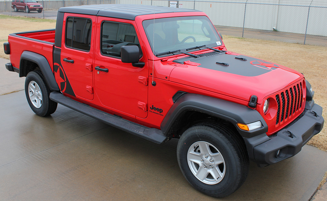 JOURNEY HOOD : 2020-2021 Jeep Gladiator Hood Star Digital and Decals ...