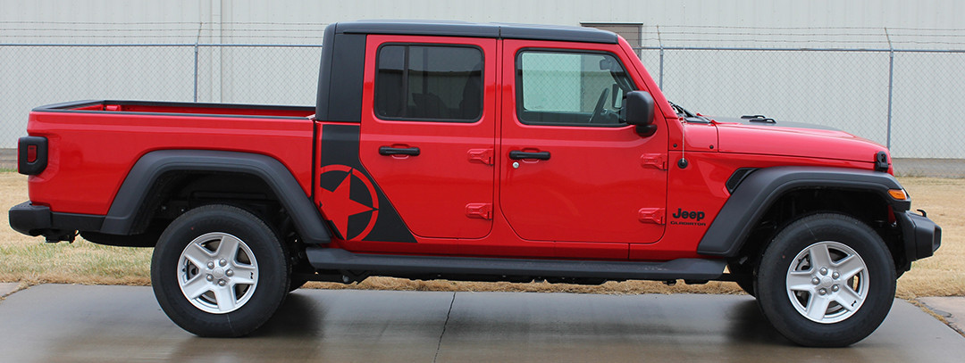 PARAMOUNT DIGITAL Jeep Gladiator Side Digital Graphics Decal Stripe Kit ...